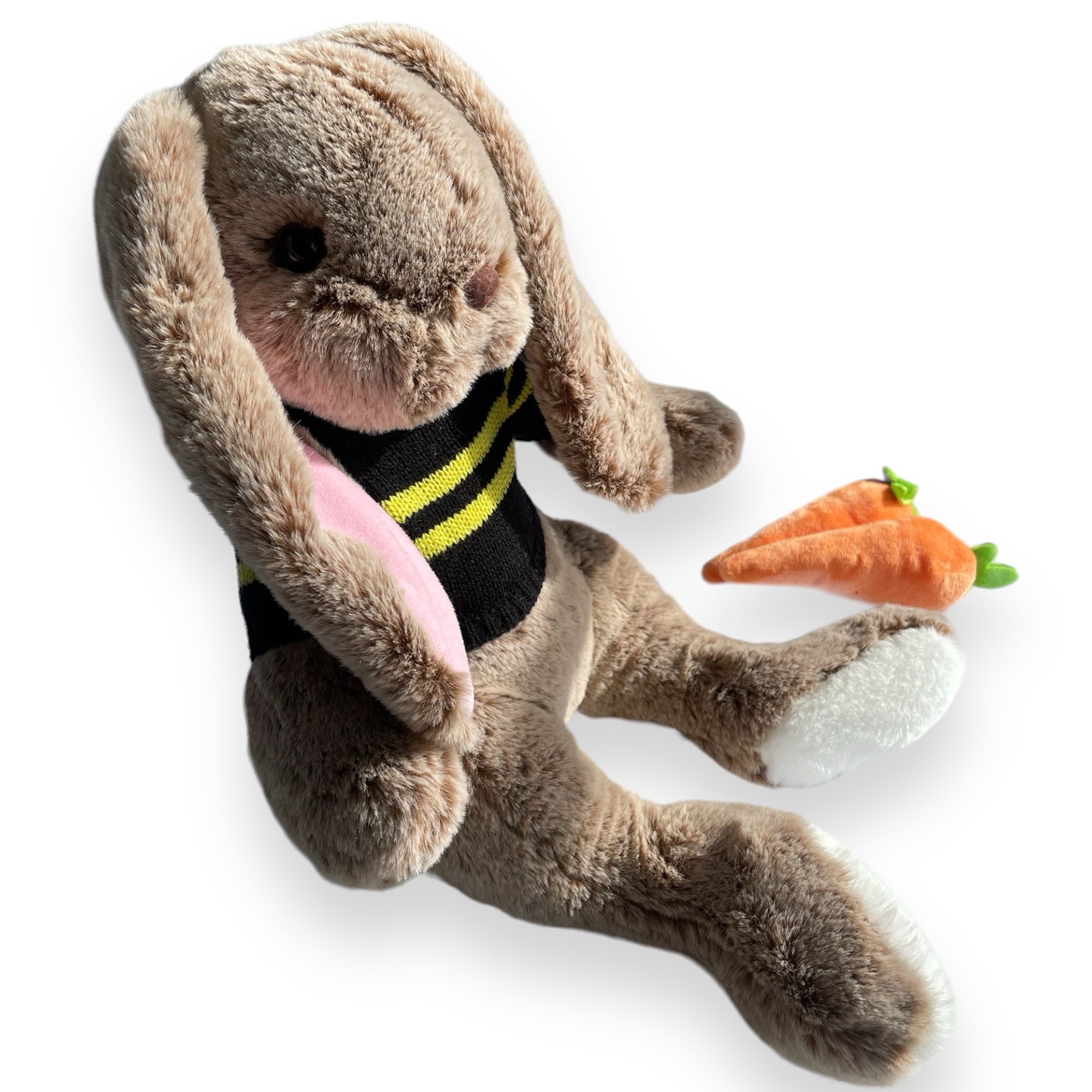 Bobo Beige Bunny Plush Toy in Sweater | Cute & Cuddly Bunny Doll ...